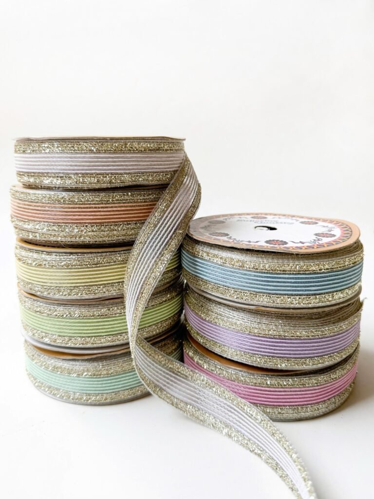 Netted Glitter Ribbon ₹65/3 Meters - RS Craft Supplies